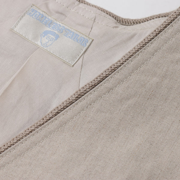 HOMELESS TAILOR(ホームレステイラー)PIPING VEST (HTK-23-SS HOMELESS TAILOR(ホームレステイラー)PIPING VEST (HTK-23-SS