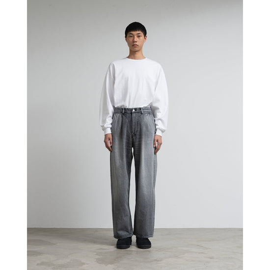 (Graphpaper) Selvage Denim Two Tuck Pants(LIGHT FADE) (GU251-40188LB) | Graphpaper / パンツ (MEN ...