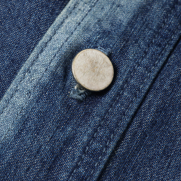 SUN FADE BLEACH LIGHT DENIM SHIRTS BLOUSON (A21SB01PD SUN FADE BLEACH LIGHT DENIM SHIRTS BLOUSON (A21SB01PD