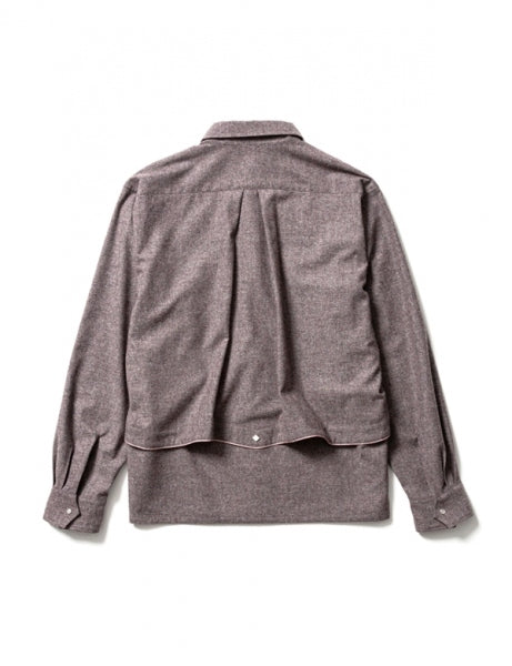 LAYERED WESTERN SHIRT (20AW-SY9-007) | Sasquatchfabrix LAYERED WESTERN SHIRT (20AW-SY9-007) | Sasquatchfabrix